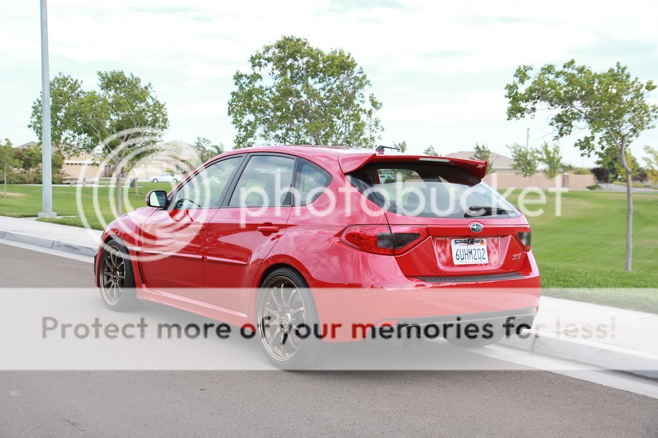 FS: (For Sale) CA: 2008 STi Hatch - Lightning Red with Volk CE28N ...